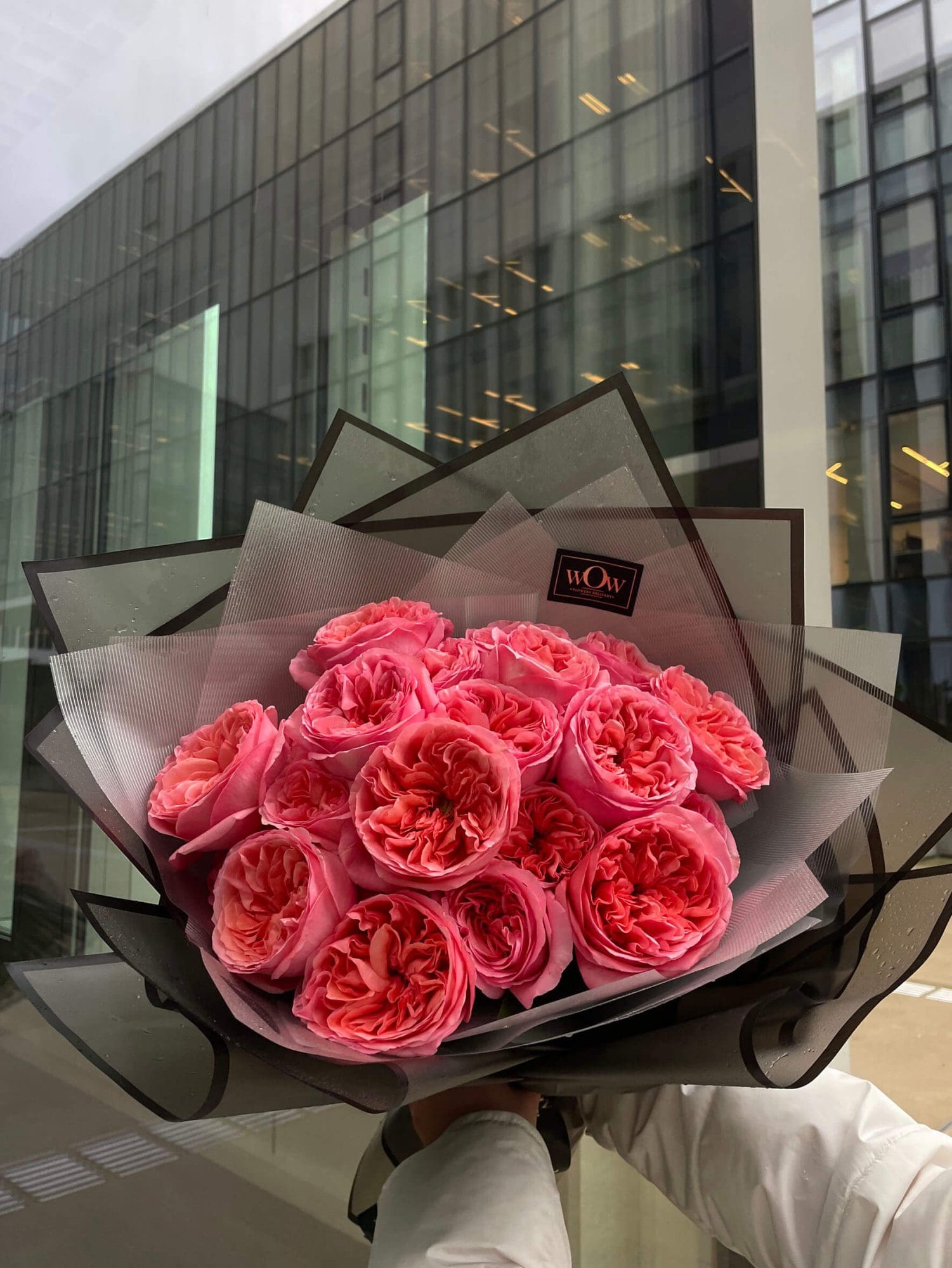 Rožių puokštė "Pink Expression" | wowflowers.lt